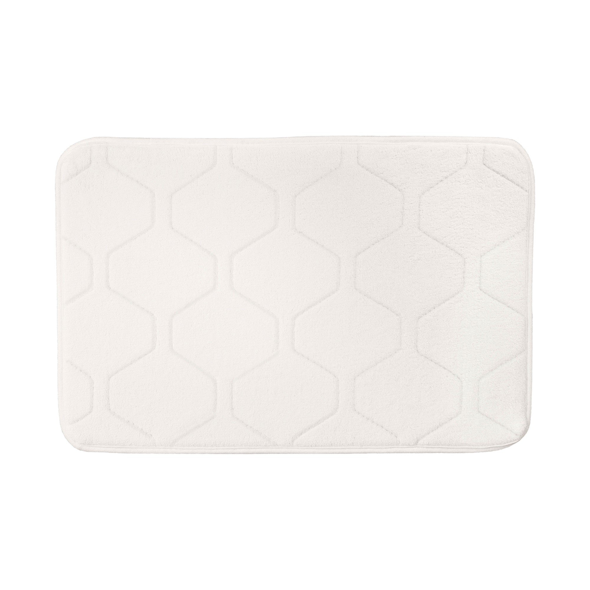 Capacho tapete para Banheiro Quarto lavabo super soft Touch branco - Jetex