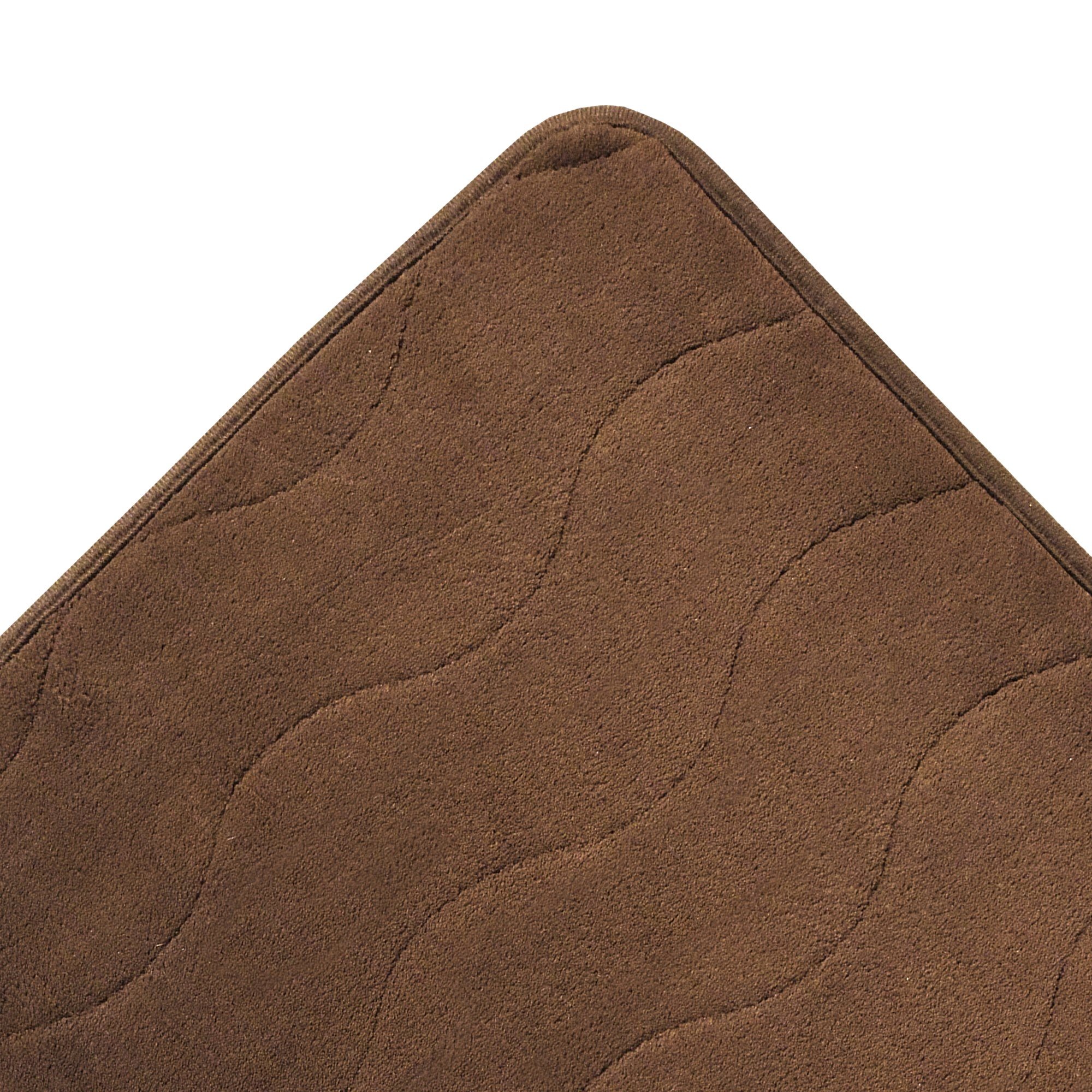 Capacho tapete para Banheiro lavabo super soft Touch marrom- Jetex